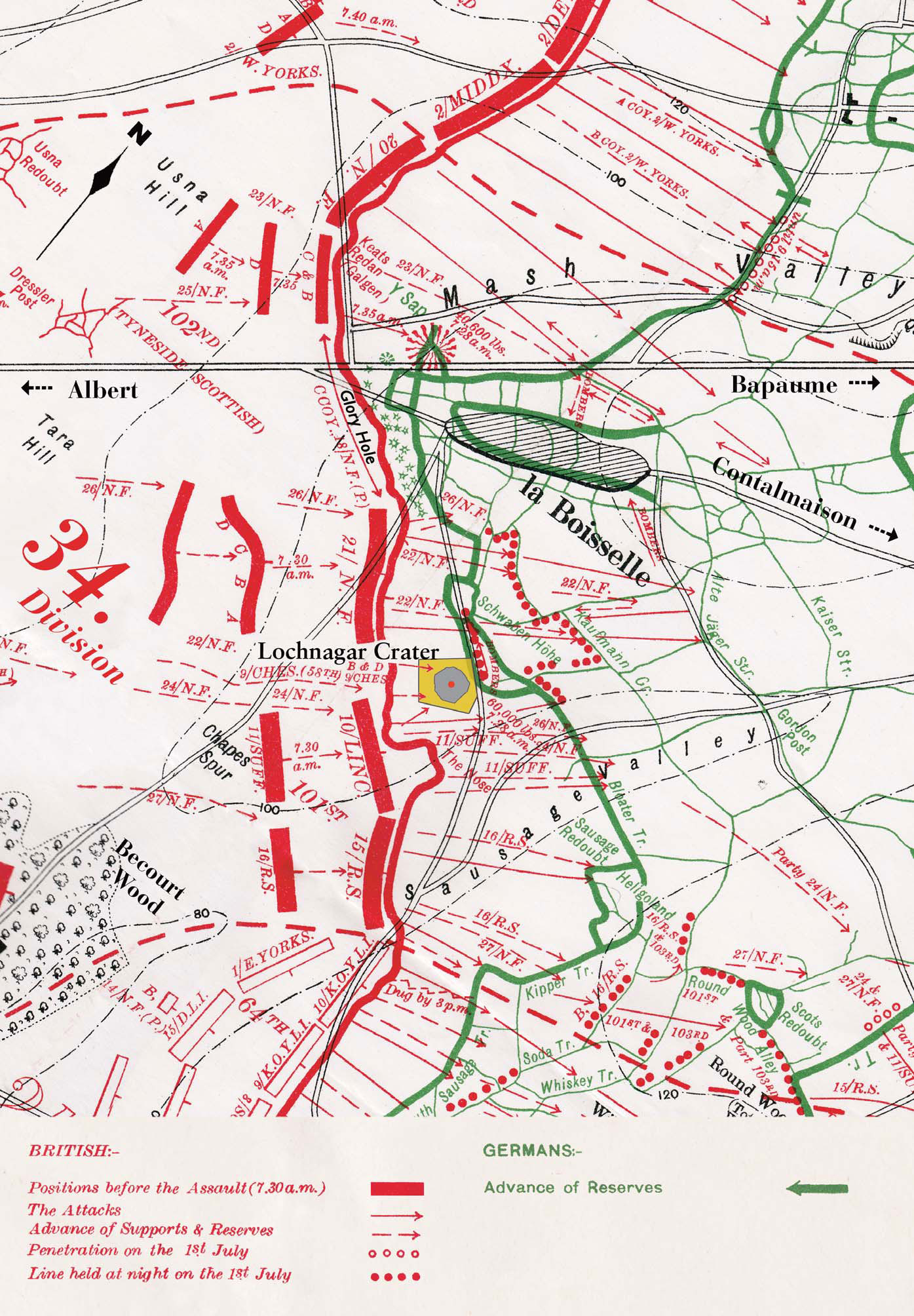 Lochnagar Labyrinth Panels 1-5 - Lochnagar Crater